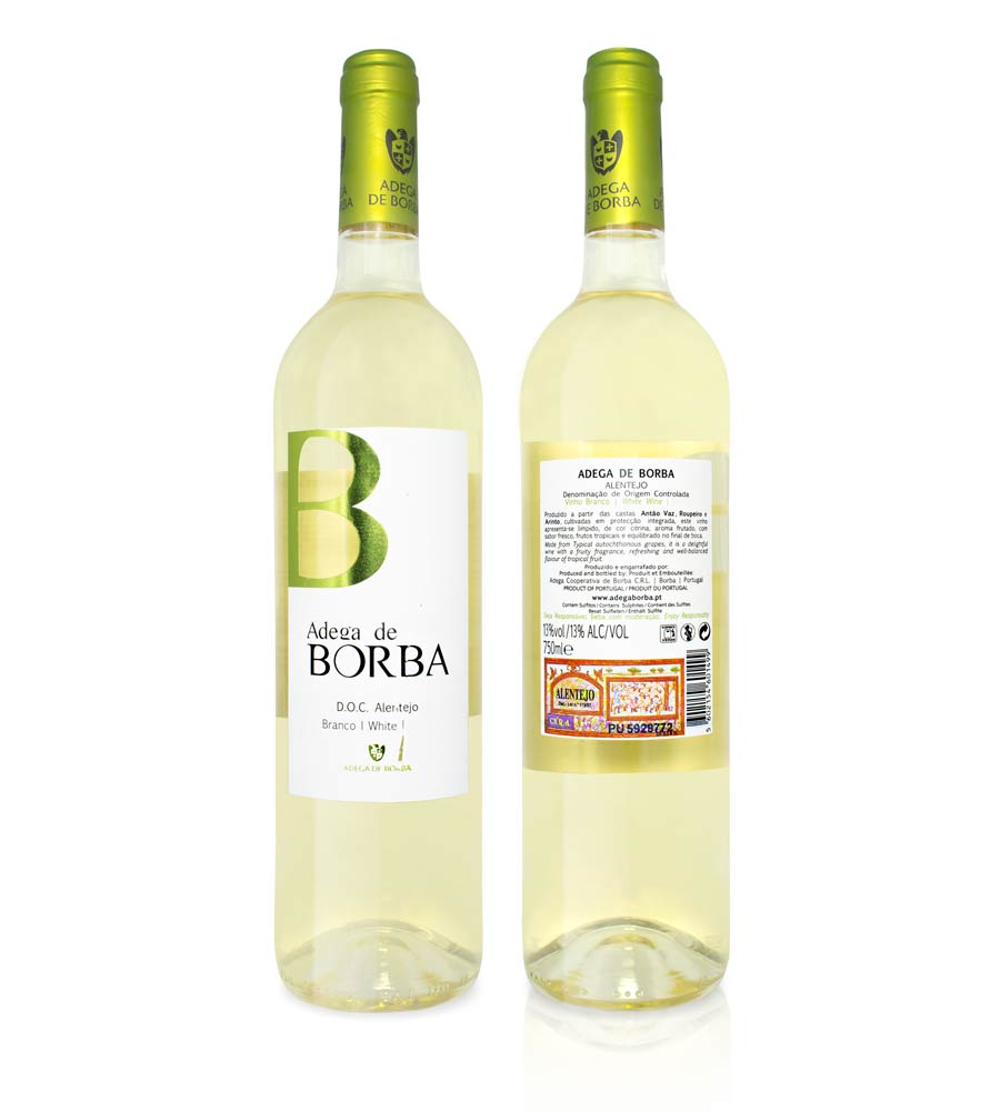 Vinho Branco Adega de Borba 75cl Alentejo - Envio grátis - Vinha